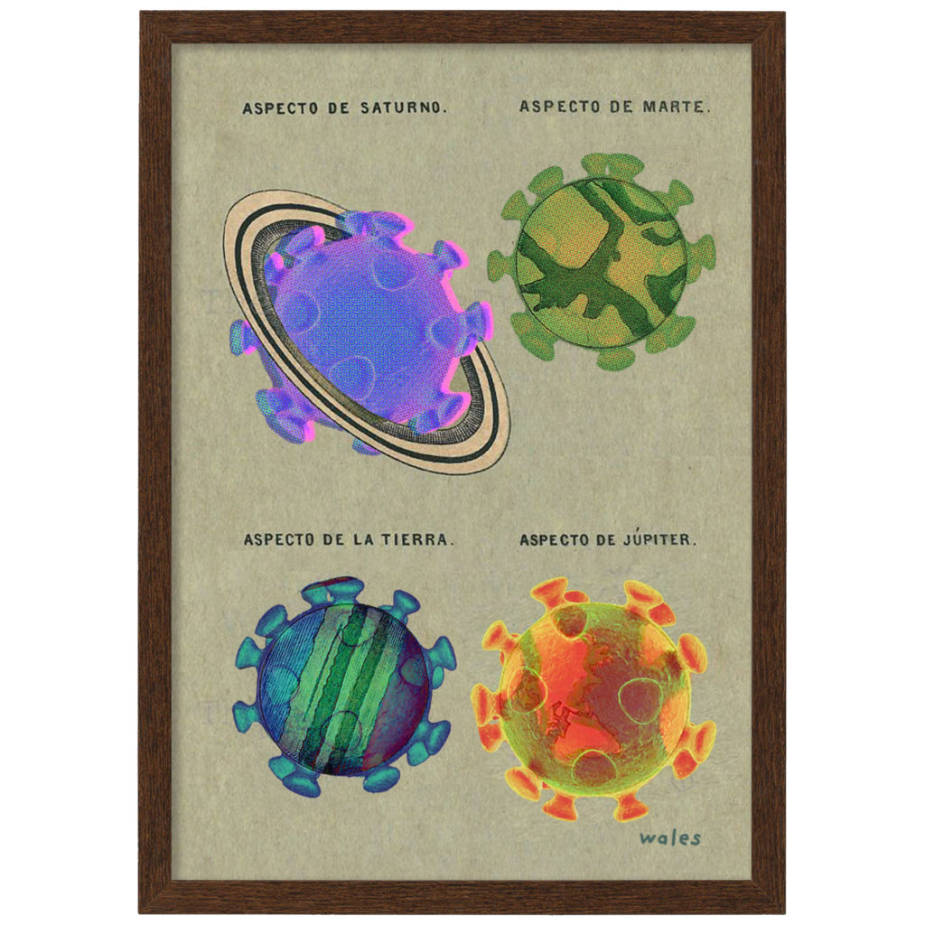 Covid Planets David Art Wales